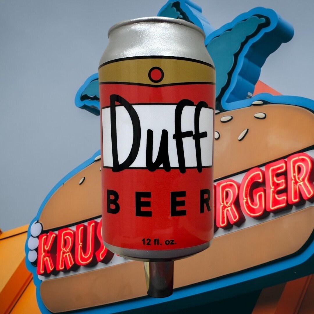 Duff Beer Can Simpsons Themed Beer Tap Handle - Etsy