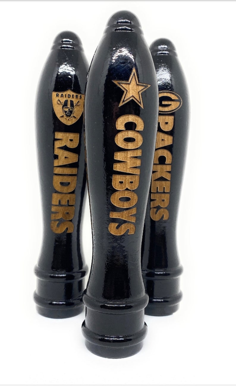 NFL Custom Beer Tap Handle Every Team Available Engraved Black 6” - Etsy