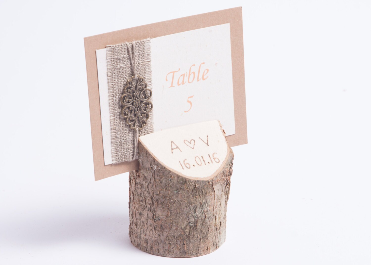 10 Personalized Wedding Table Number Holder Place Card | Etsy