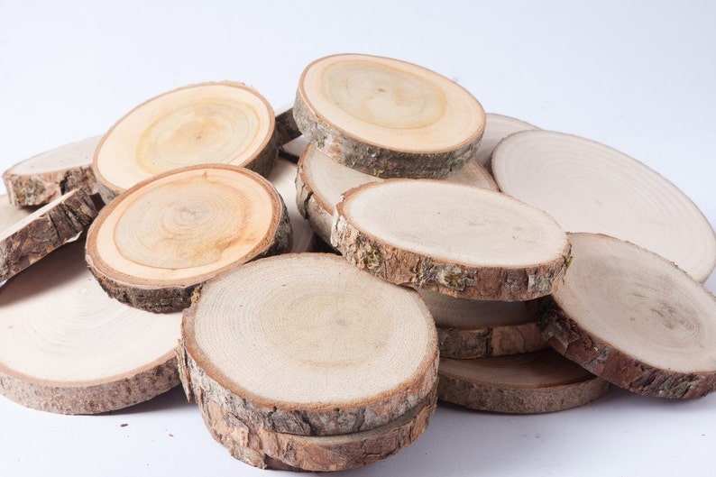 SALE 10 Assorted Wood Slices Rustic Wood Slices for Weddings | Etsy