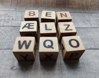 Danish Alphabet - Etsy