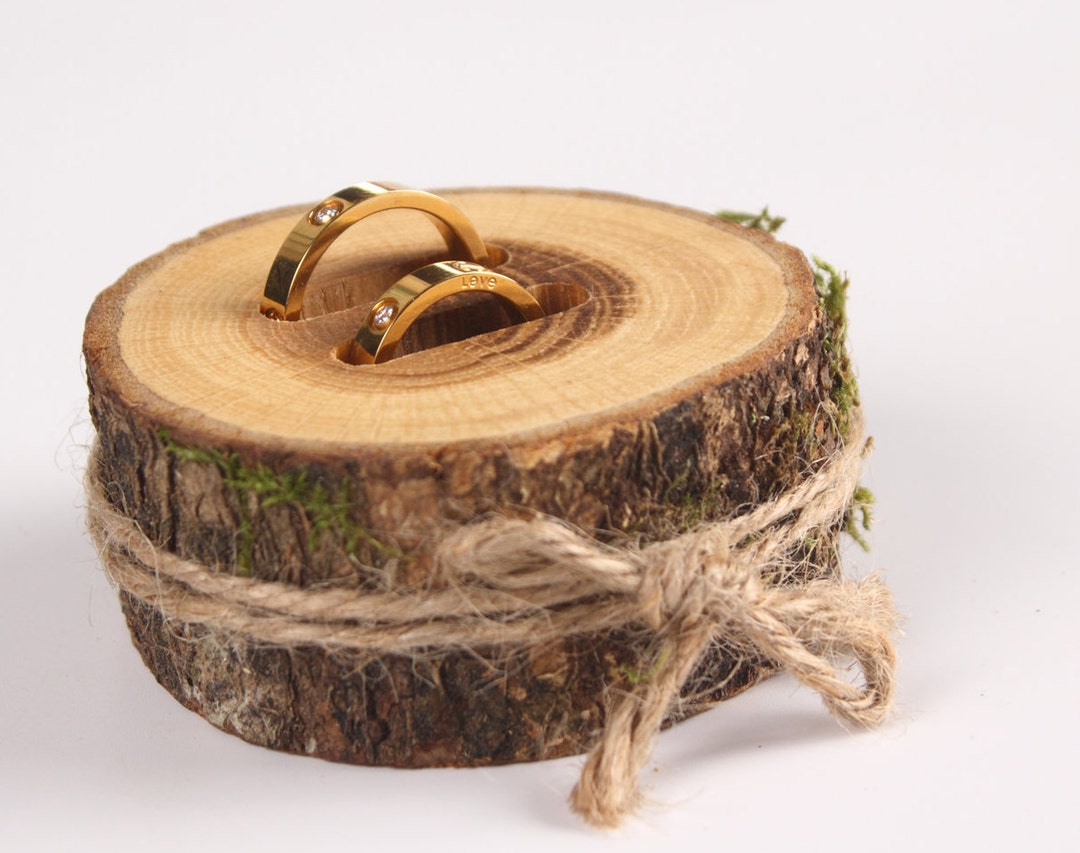 Ring Bearer Pillow, Rustic Wedding Ring Holder, Rustic Ring Box ...