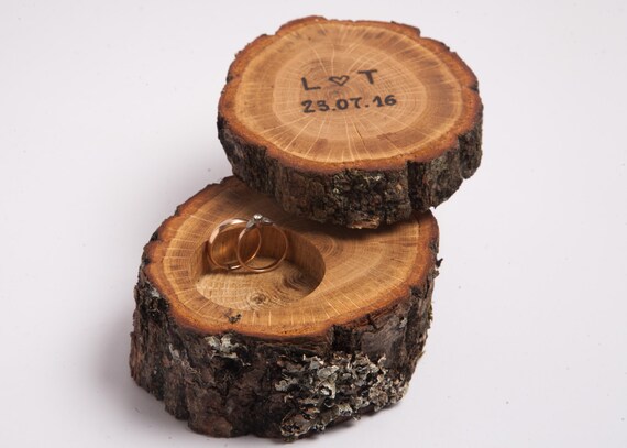 Personalized Ring Bearer Box Rustic Ring Holder Ring Bearer | Etsy