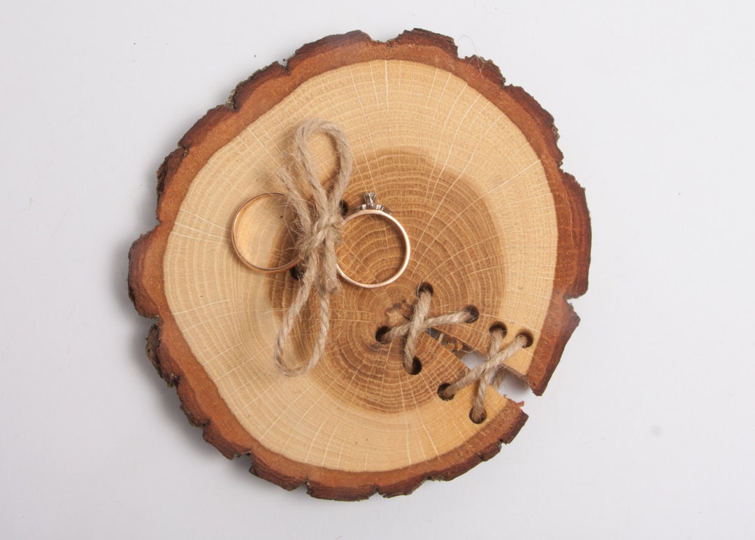 Rustic Ring Bearer Pillow, Rustic Ring Holder, Rustic Ring Box, Wedding ...