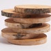 Wooden Coaster 3 1/2, Wooden Disc, Tree Slice, Rustic Wedding Decor ...