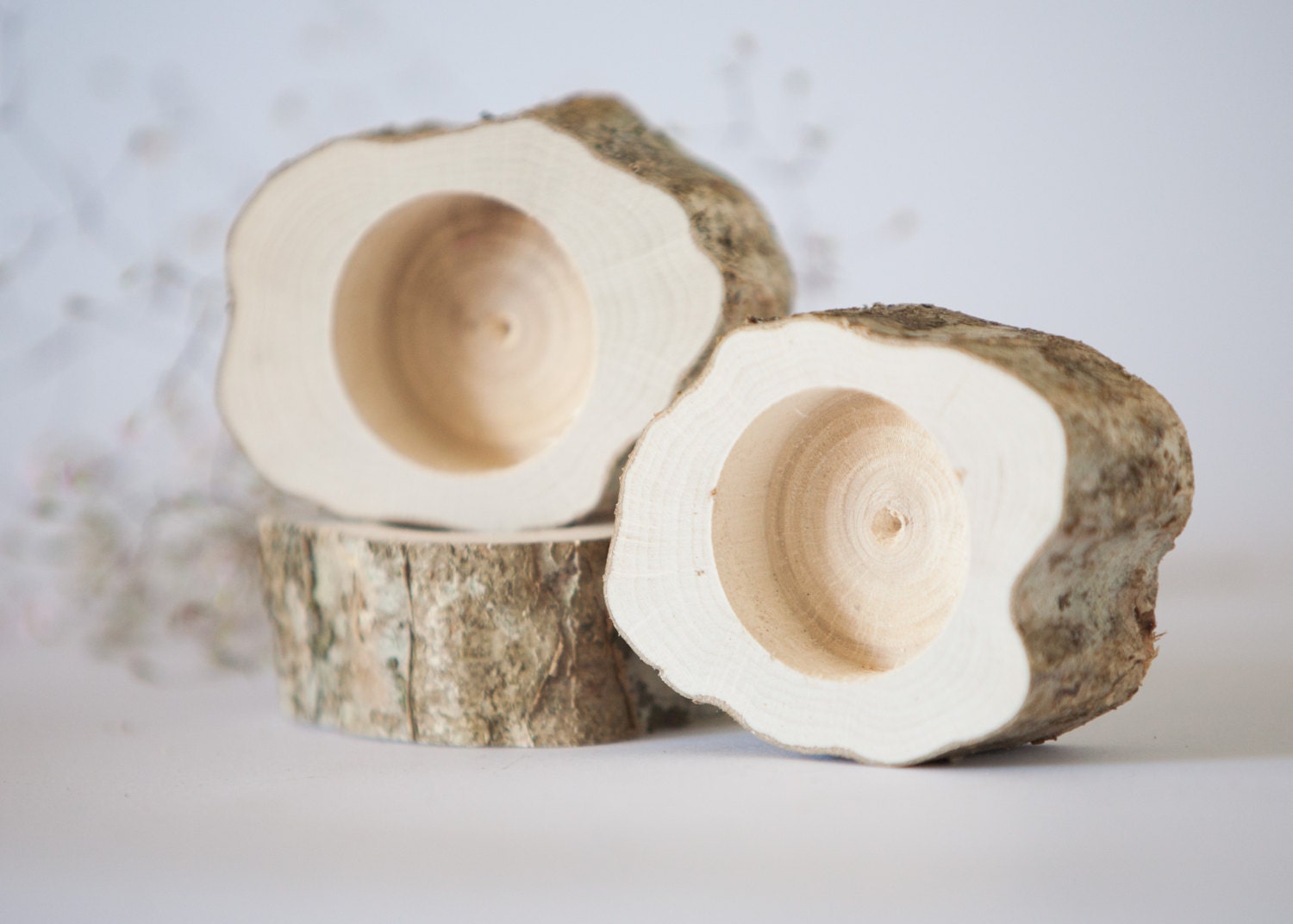 10 log candle holders tea light holder woodland wedding | Etsy