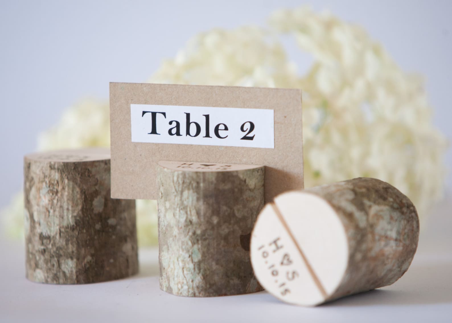 10 Personalized Rustic Wedding Table Number Holders Place - Etsy