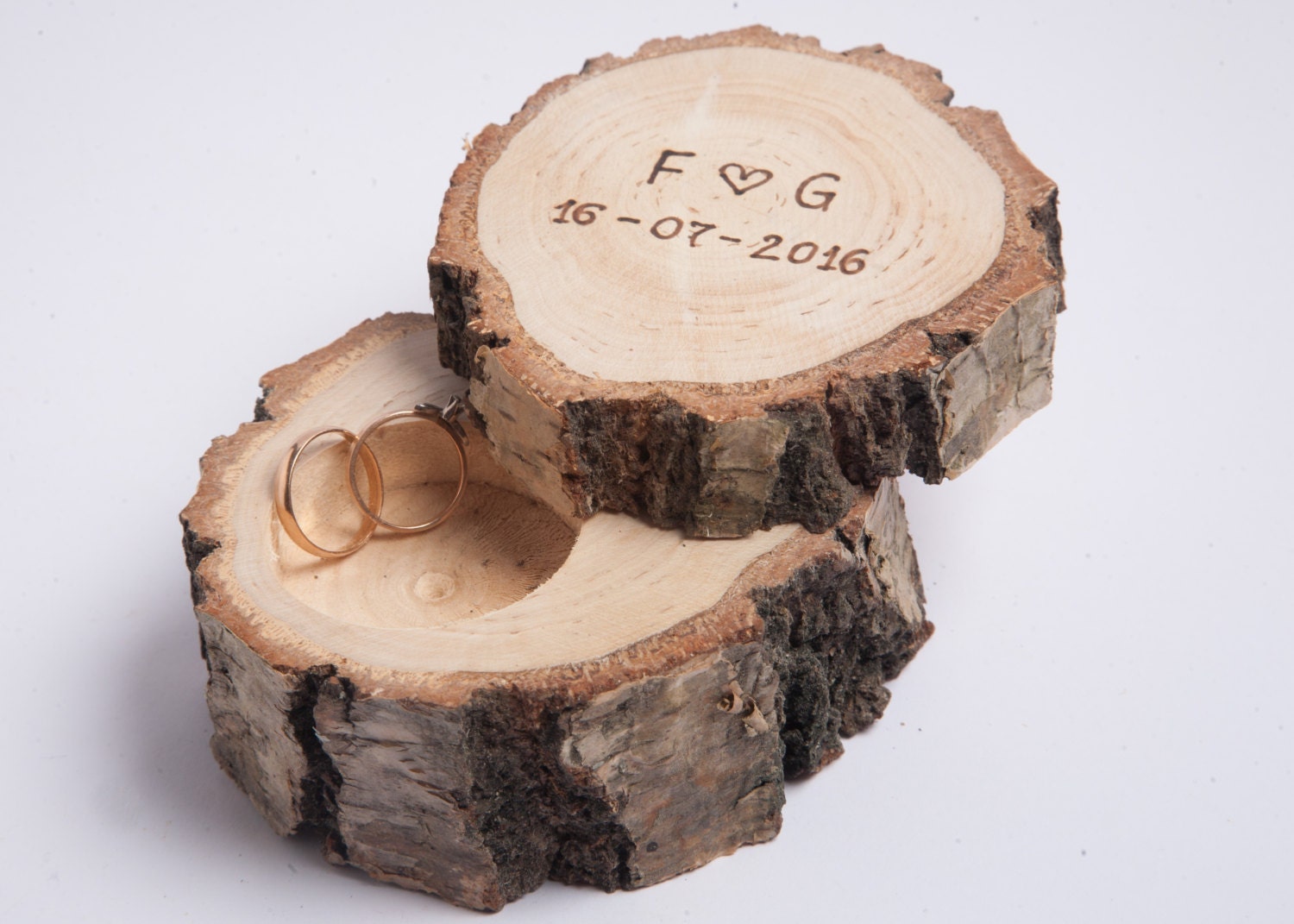 Ring Box Rustic, Ring Holder, Ring Bearer Pillow, Rustic Wedding ...
