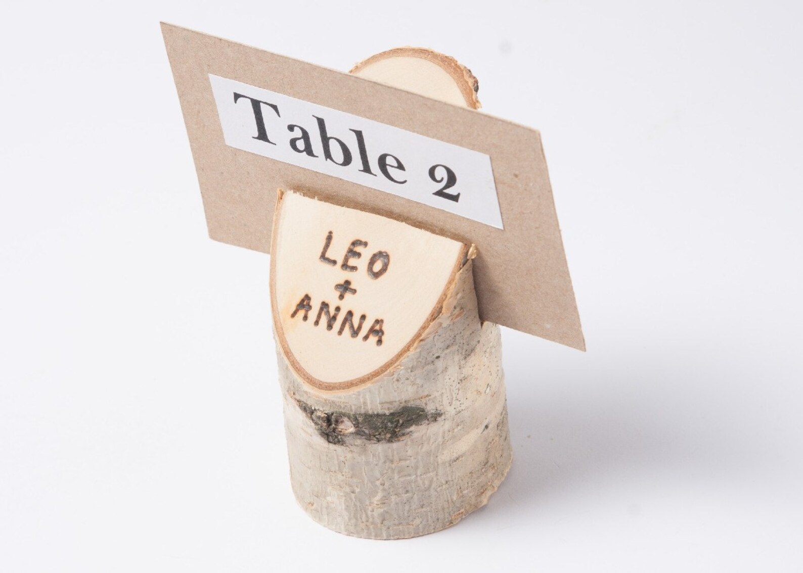 5 Personalized Wedding Table Number Holder Place Card Holder | Etsy