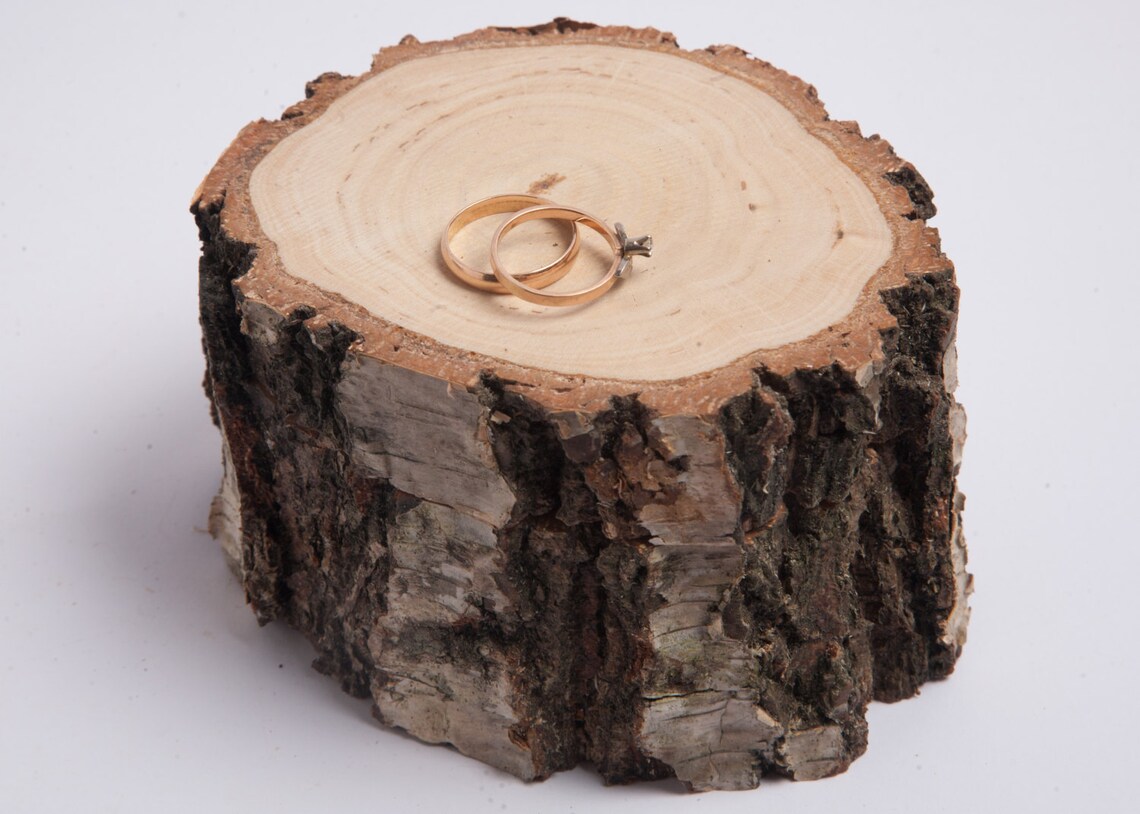 Ring Box Rustic, Ring Holder, Ring Bearer Pillow, Rustic Wedding ...