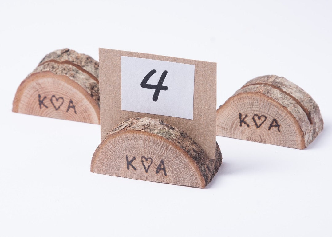 10 Personalized Wedding Card Holder, Table Number Holder, Place Card ...