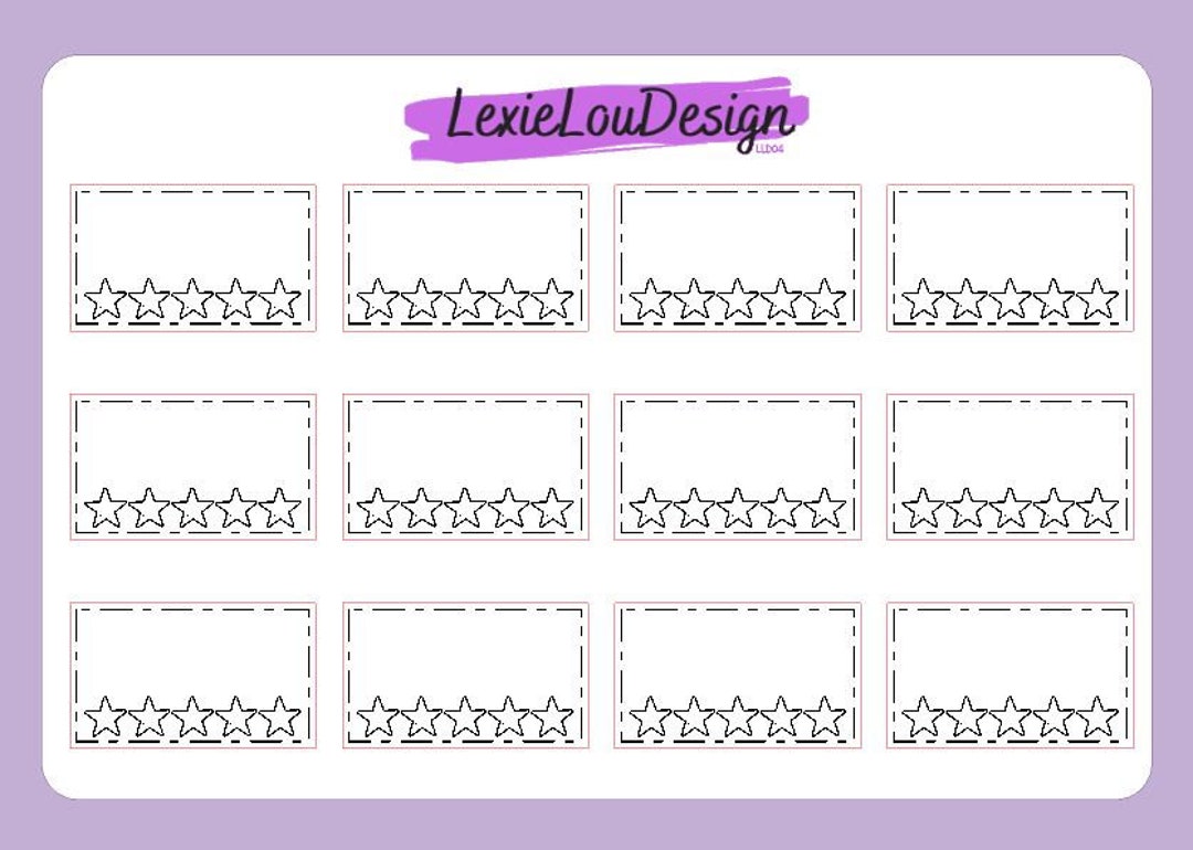 Reading Related Book Rating Boxes Planner Stickers - Etsy