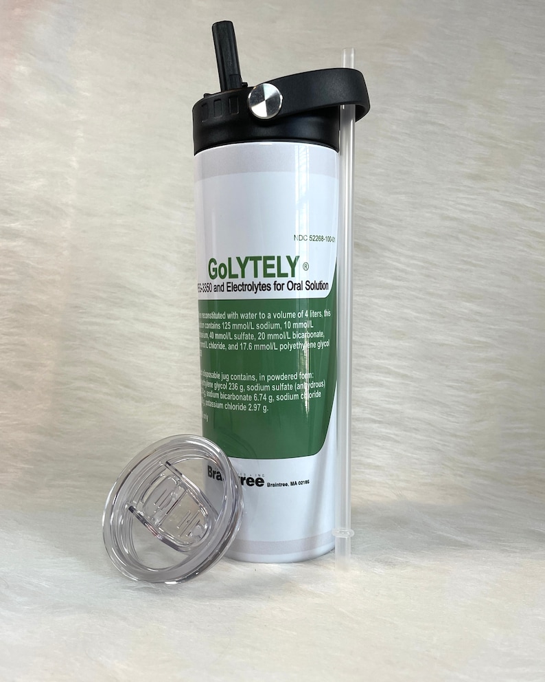 Dual Lids/straws Golytely 20 Oz Skinny Tumbler. | Etsy