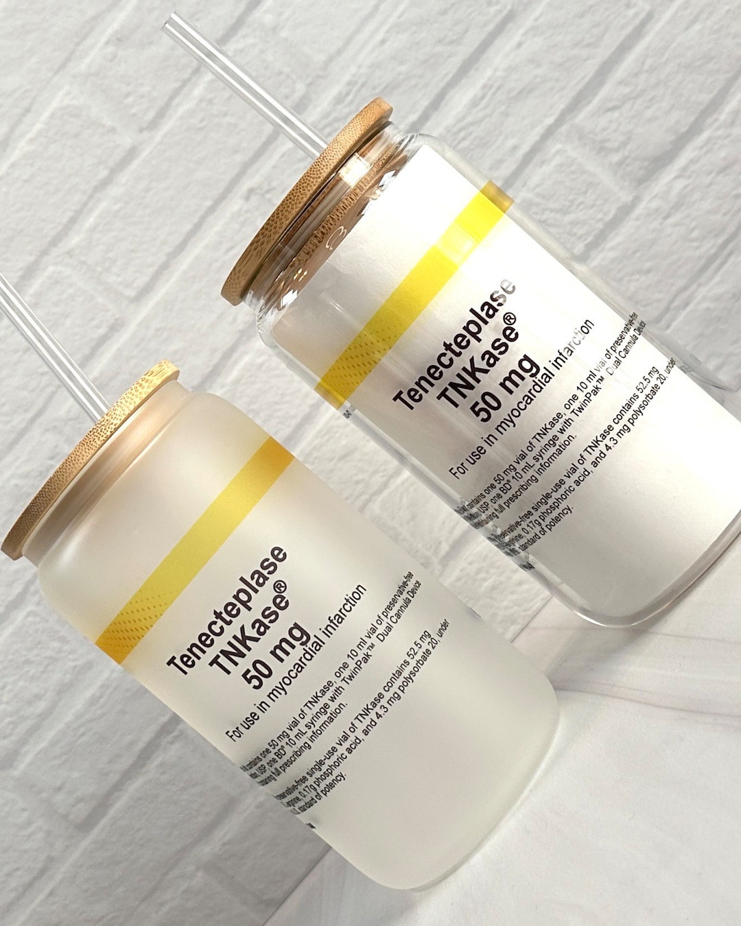 Tenecteplase Tnkase 16 Oz Glass Can Clear or Frosted.. - Etsy