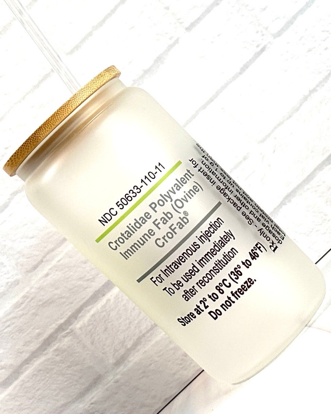 Crofab Antivenom 16 Oz Glass Can Clear or Frosted.. - Etsy