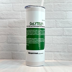 Golytely 20 Oz Skinny Tumbler. - Etsy