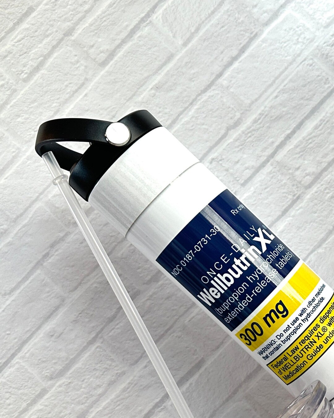 Dual Lids/straws Medication 20 Oz Skinny Tumbler. - Etsy