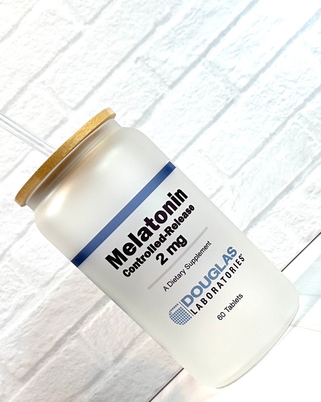 Melatonin 16 Oz Glass Can Clear or Frosted.. - Etsy