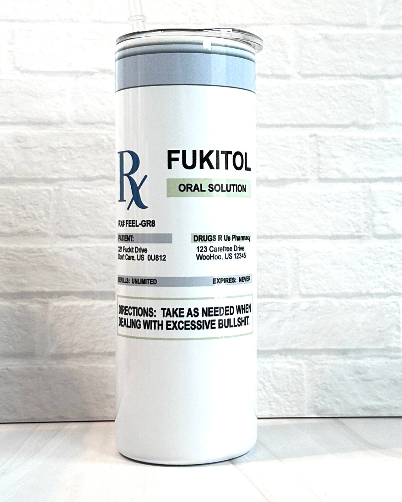 Fukitol 20 Oz Skinny Tumbler. - Etsy