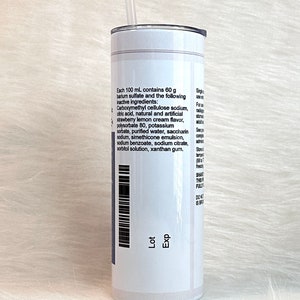 E-Z Paque Barium 20 Oz Skinny Tumbler. - Etsy