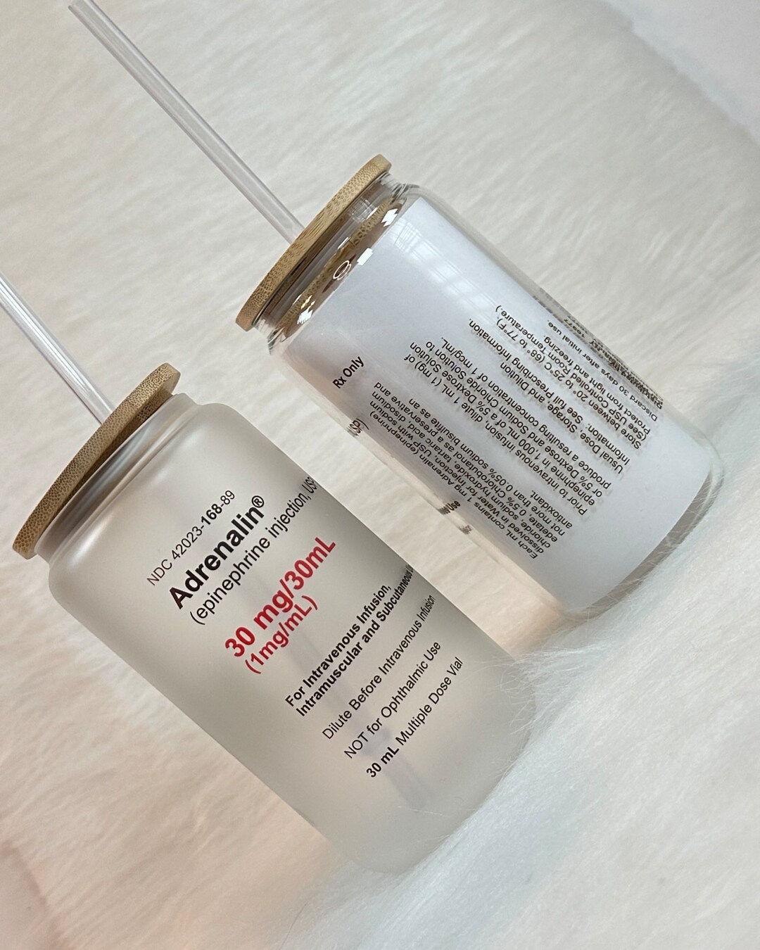 Adrenalin Epinephrine 16 Oz Glass Can Clear or Frosted.. - Etsy