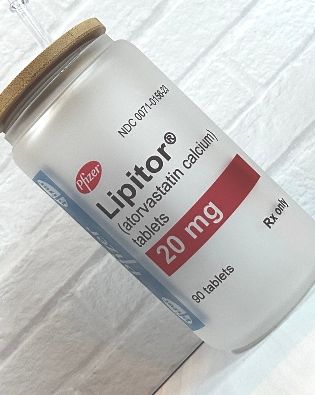 Lipitor 16 Oz Glass Can Clear or Frosted.. - Etsy