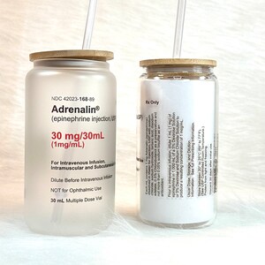 Adrenalin Epinephrine 16 Oz Glass Can Clear or Frosted.. - Etsy