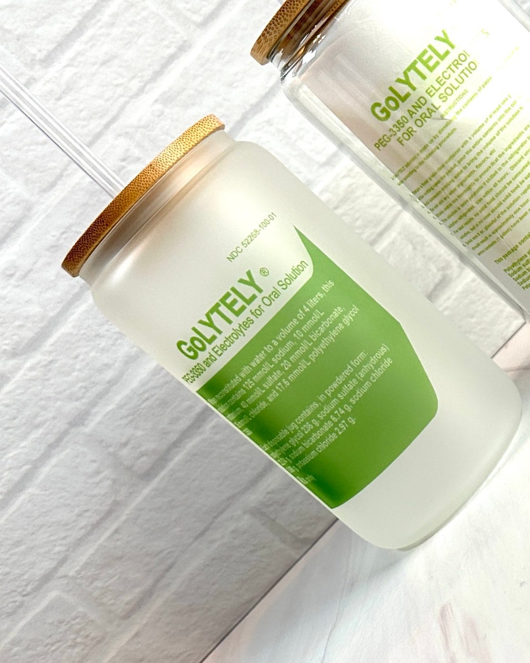 Golytely 16 Oz Glass Can Clear or Frosted.. - Etsy