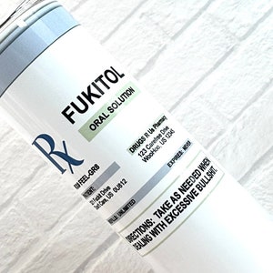Fukitol 20 Oz Skinny Tumbler. - Etsy