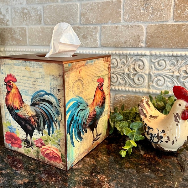 Farmhouse Tissue Box - Etsy