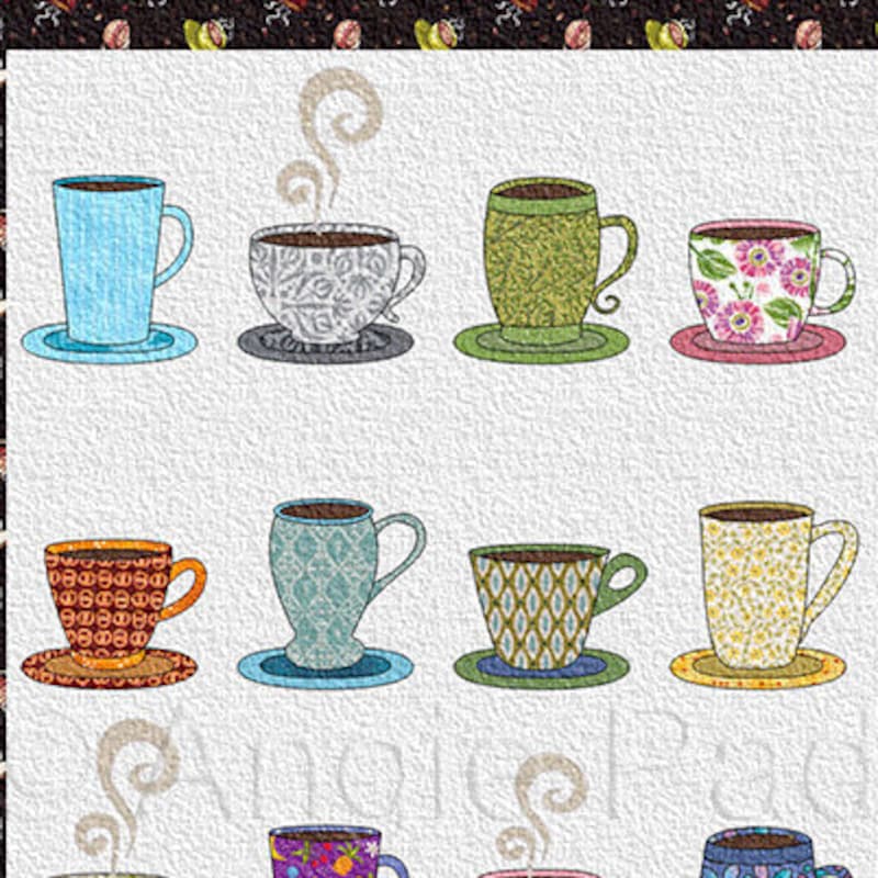 Coffee Cup Quilt - Etsy