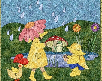 April Showers Wall Hanging Quilt Pattern - PDF - Etsy
