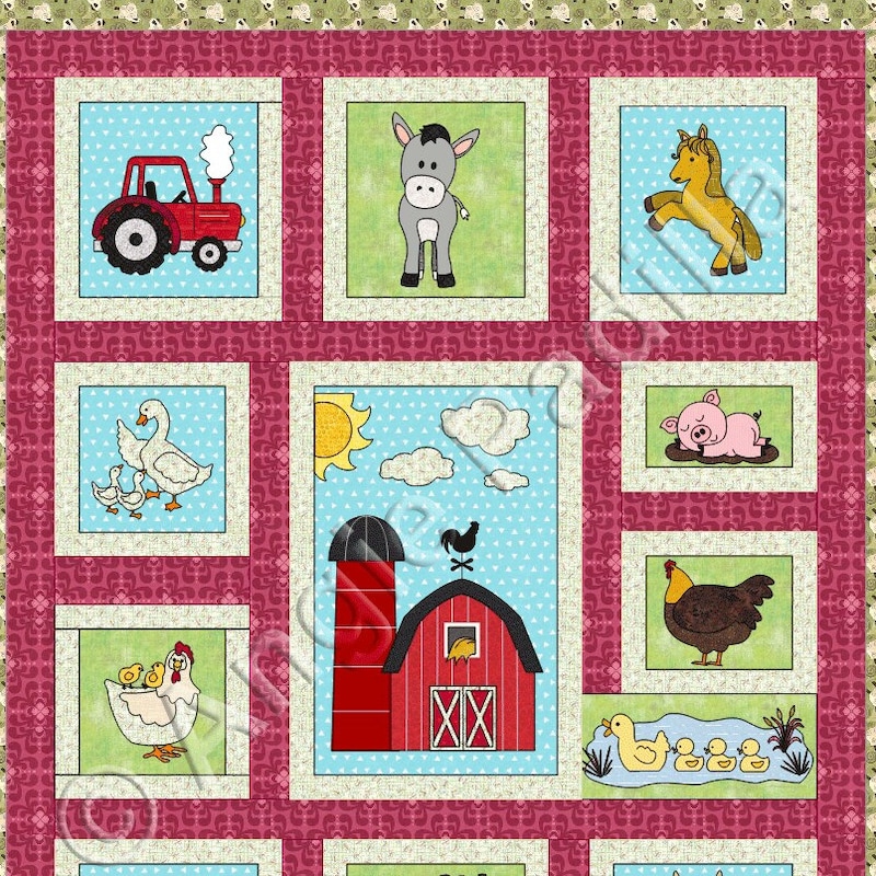 Farm Quilt Pattern - Etsy
