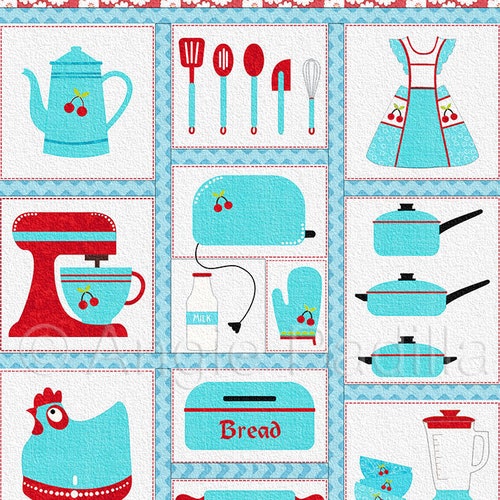 Kitchen Shelves Applique Quilt Pattern - Etsy