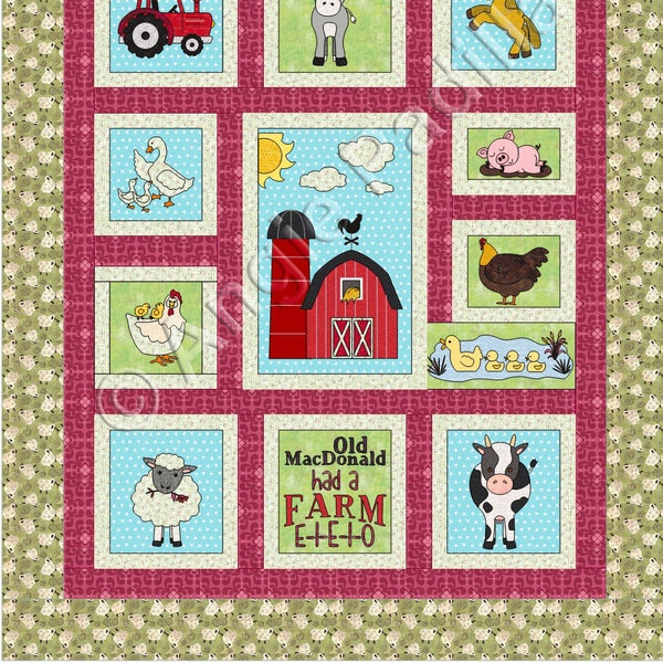Farm Quilt Pattern - Etsy