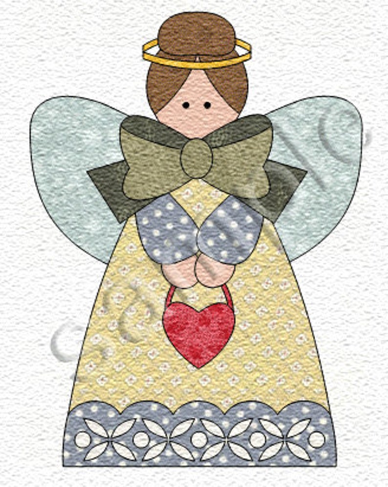 You're an Angel Applique Lap Quilt Pattern: Christmas Tribute (DIGITAL ...
