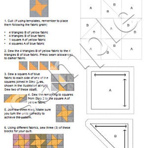 Country Charm Quilt Pattern: Applique & Paper Piecing (PDF Pattern) - Etsy