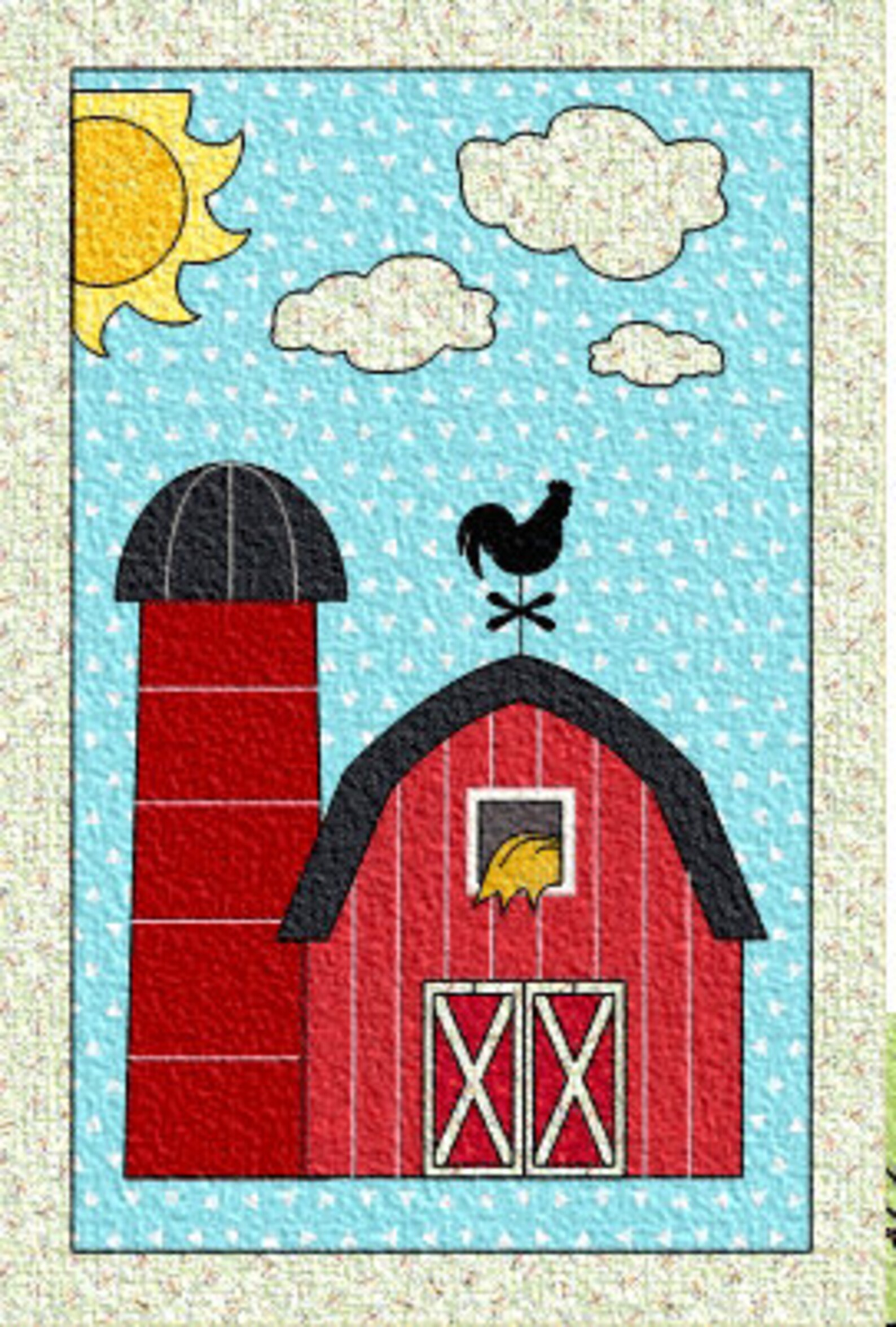 On the Farm Applique Quilt Pattern - Etsy