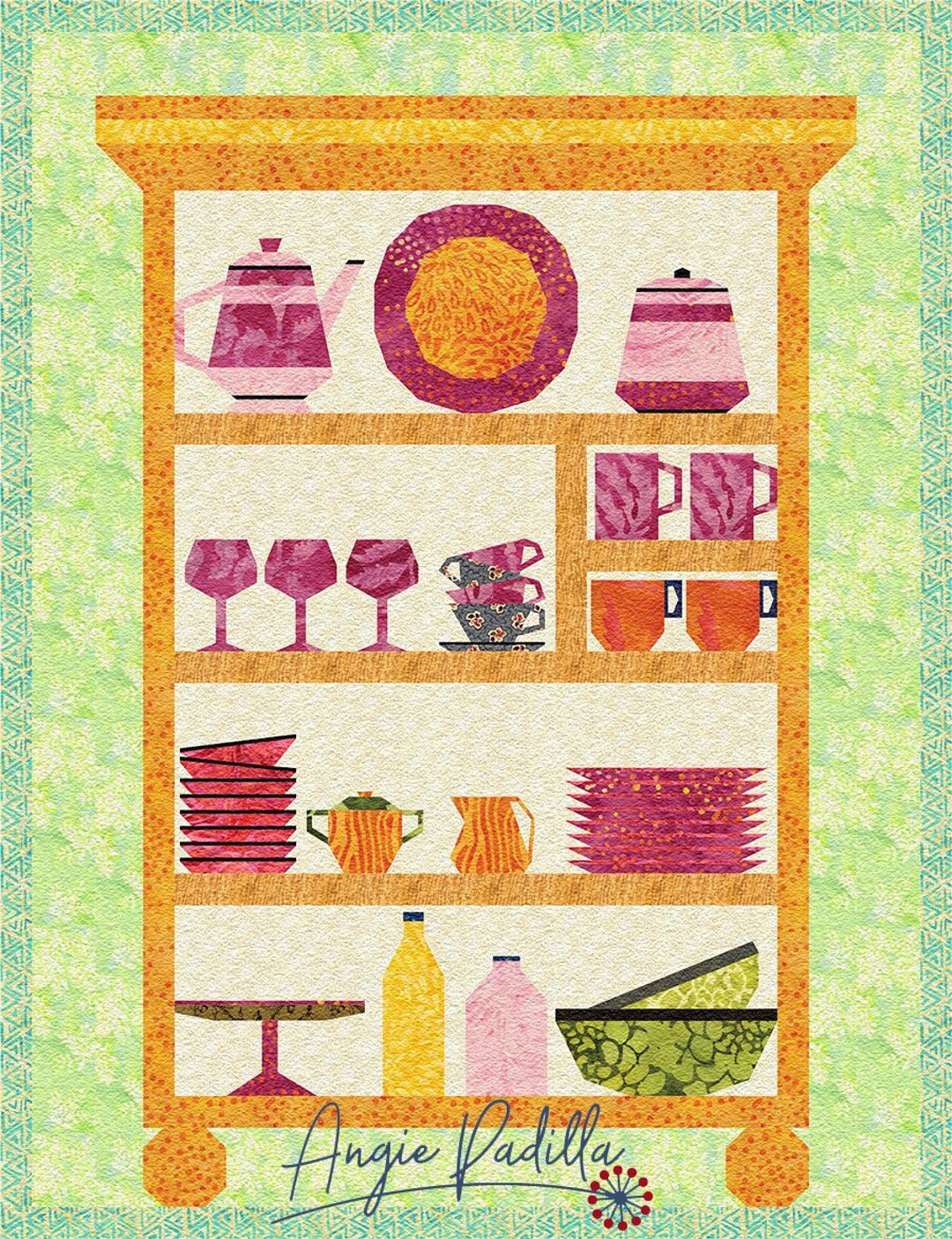 Teatime Quilt Pattern: Modern Kitchen Decor (digital PDF Pattern) - Etsy