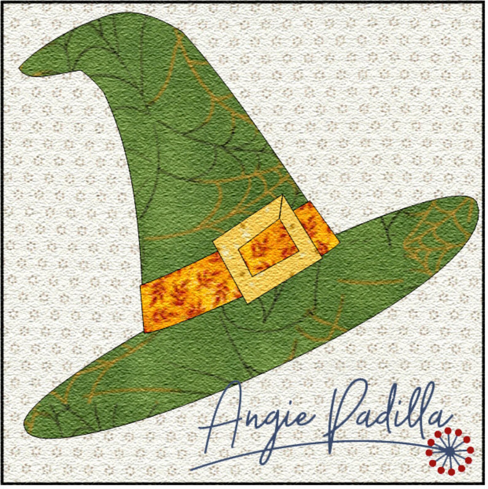 Witch Hat Applique Quilt Pattern DIGITAL PDF Quilt Pattern Halloween ...