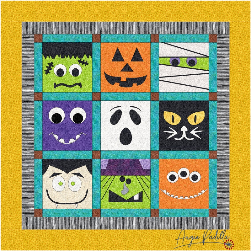 Halloween Blocks - Etsy