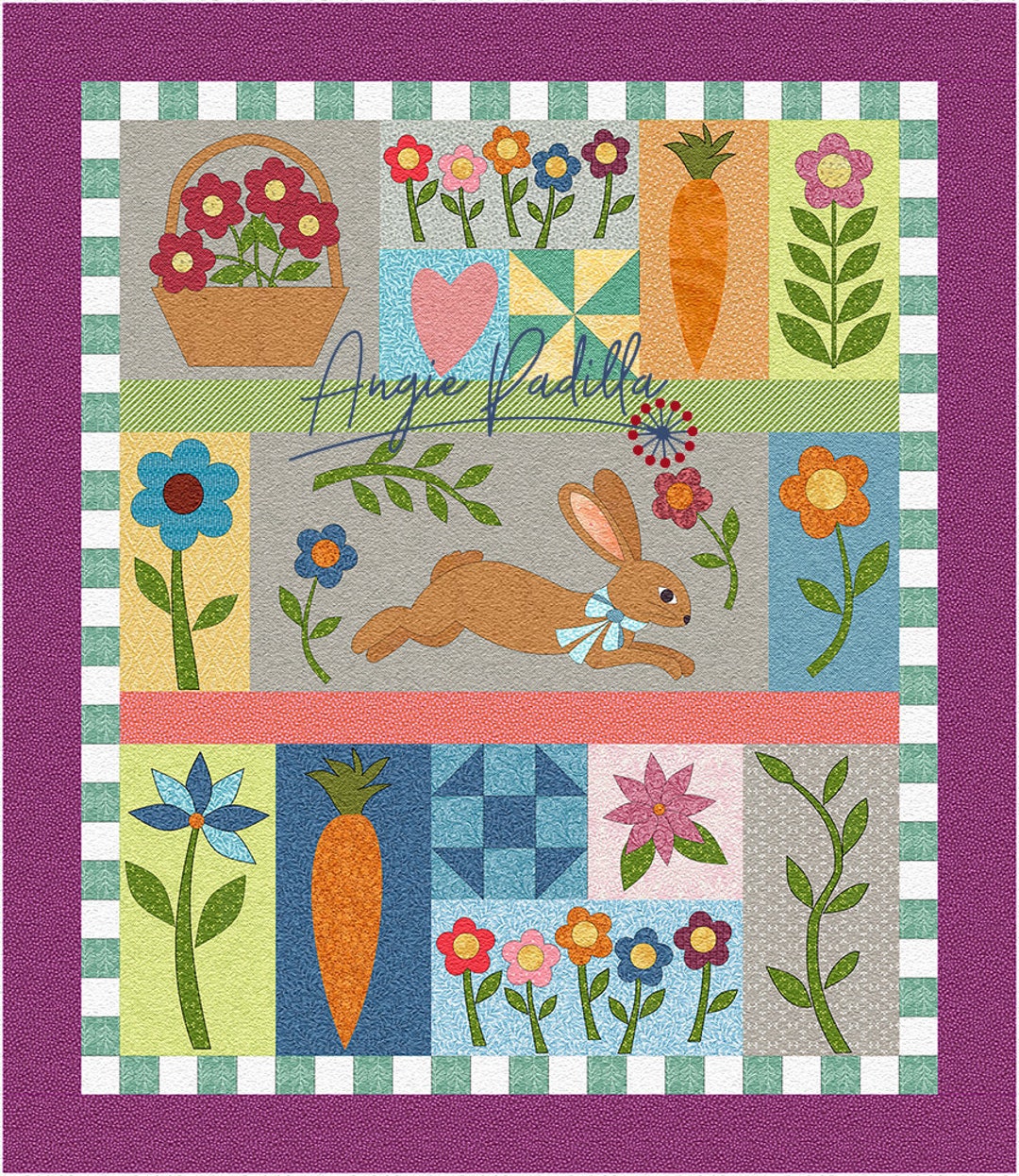 Bouncing Into Spring | Applique Quilt Pattern | Digital PDF Pattern ...