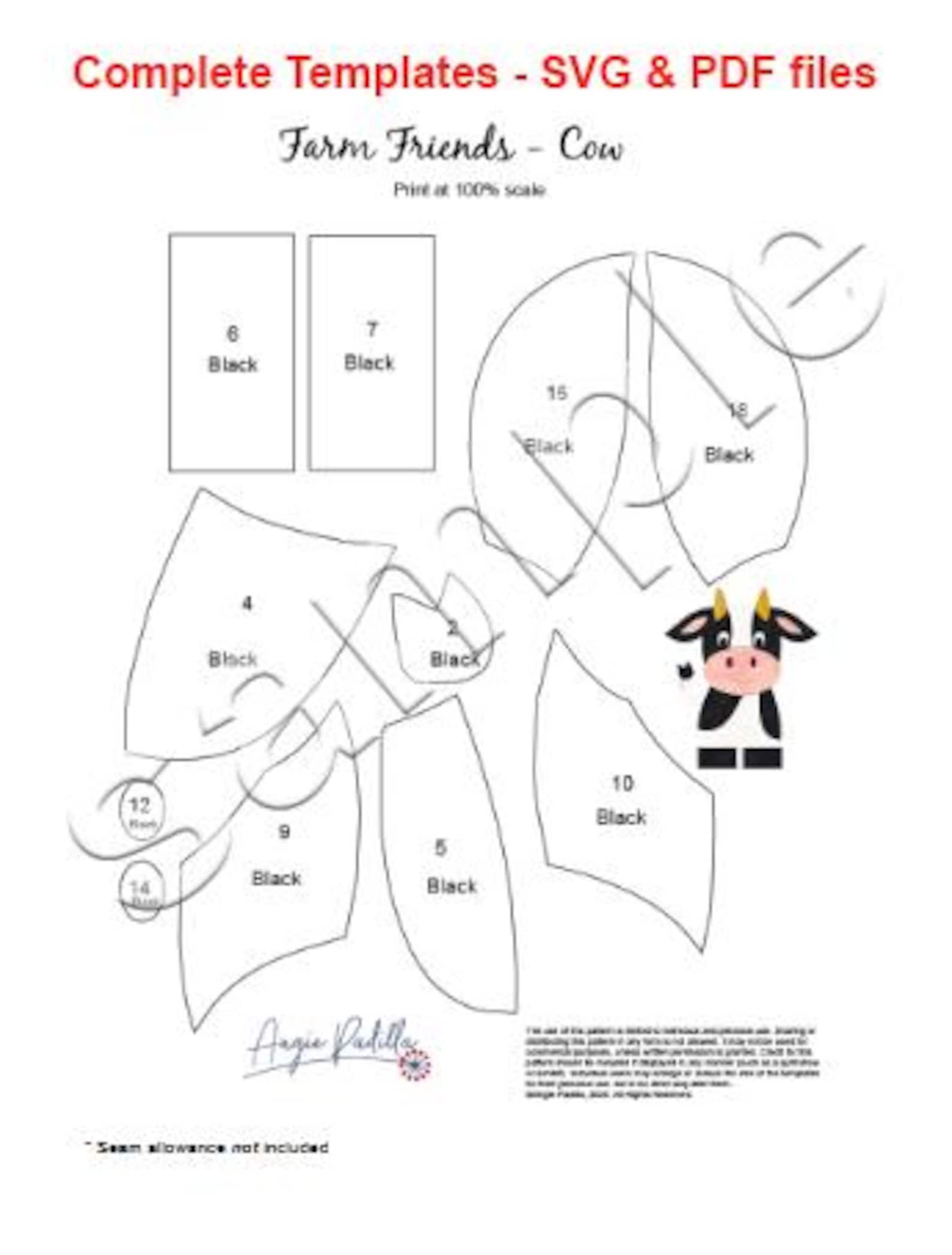 Farm Friends Applique Quilt Pattern: Whimsical Crib Quilt (digital PDF ...