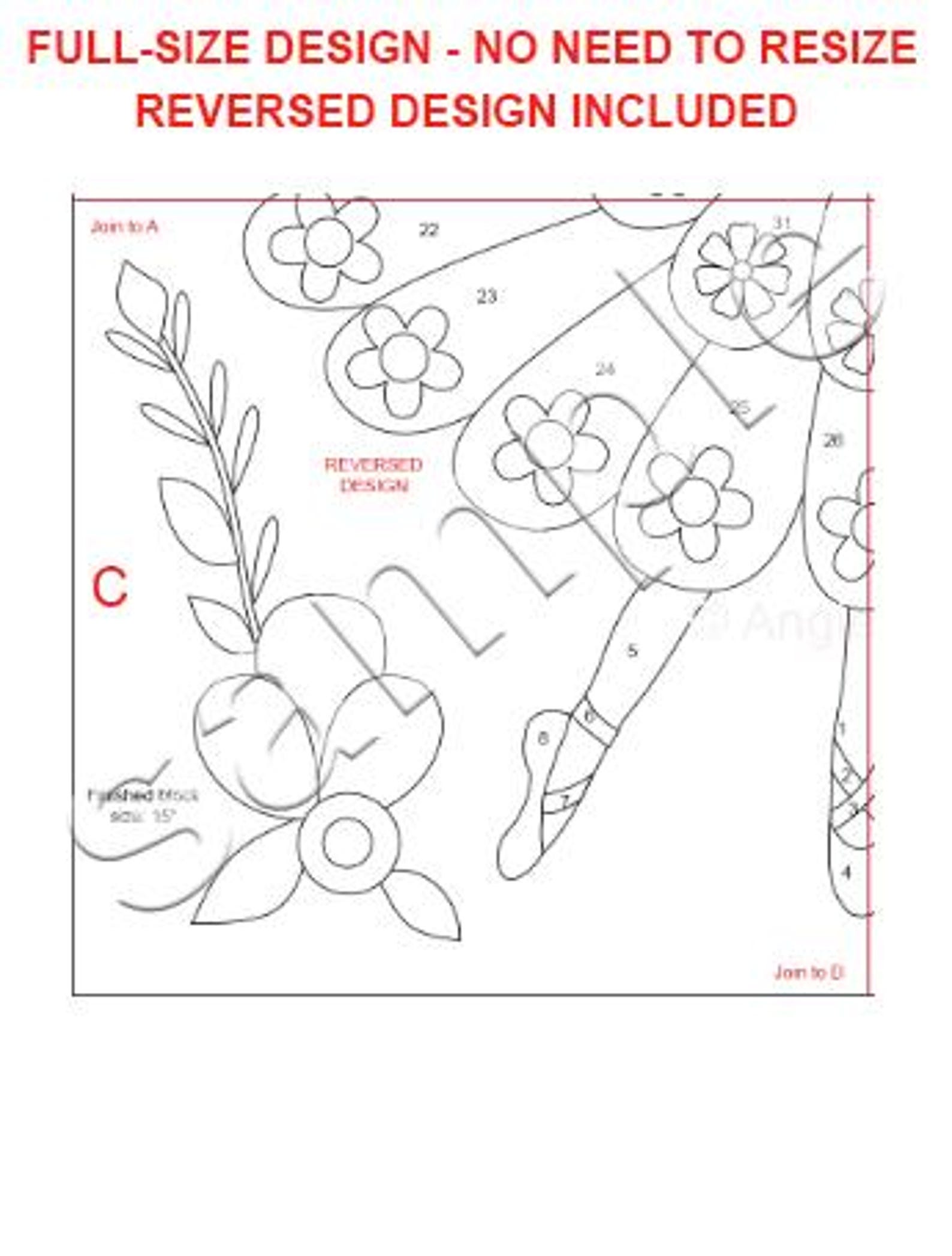 Floral Ballet Applique Quilt Pattern: Ballerina Lap Quilt (digital PDF ...