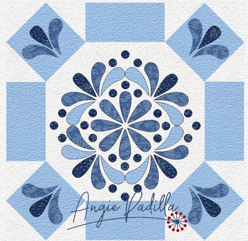 Delft Blue Applique Quilt Pattern: Bed Size (PDF Pattern) - Etsy