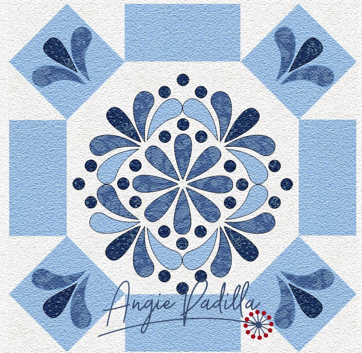 Delft Blue Applique Quilt Pattern: Bed Size (PDF Pattern) - Etsy