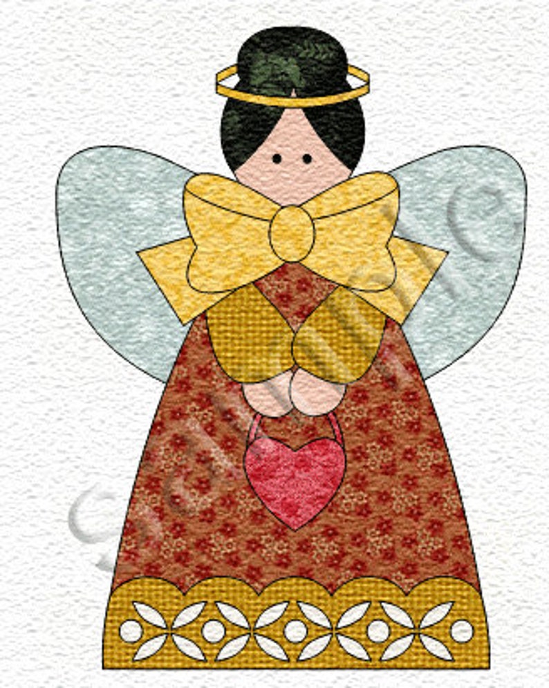 You're an Angel Applique Lap Quilt Pattern: Christmas Tribute (DIGITAL ...