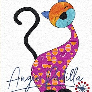 Cattitude | Applique Quilt Pattern | DIGITAL PDF Pattern | Lap Size ...