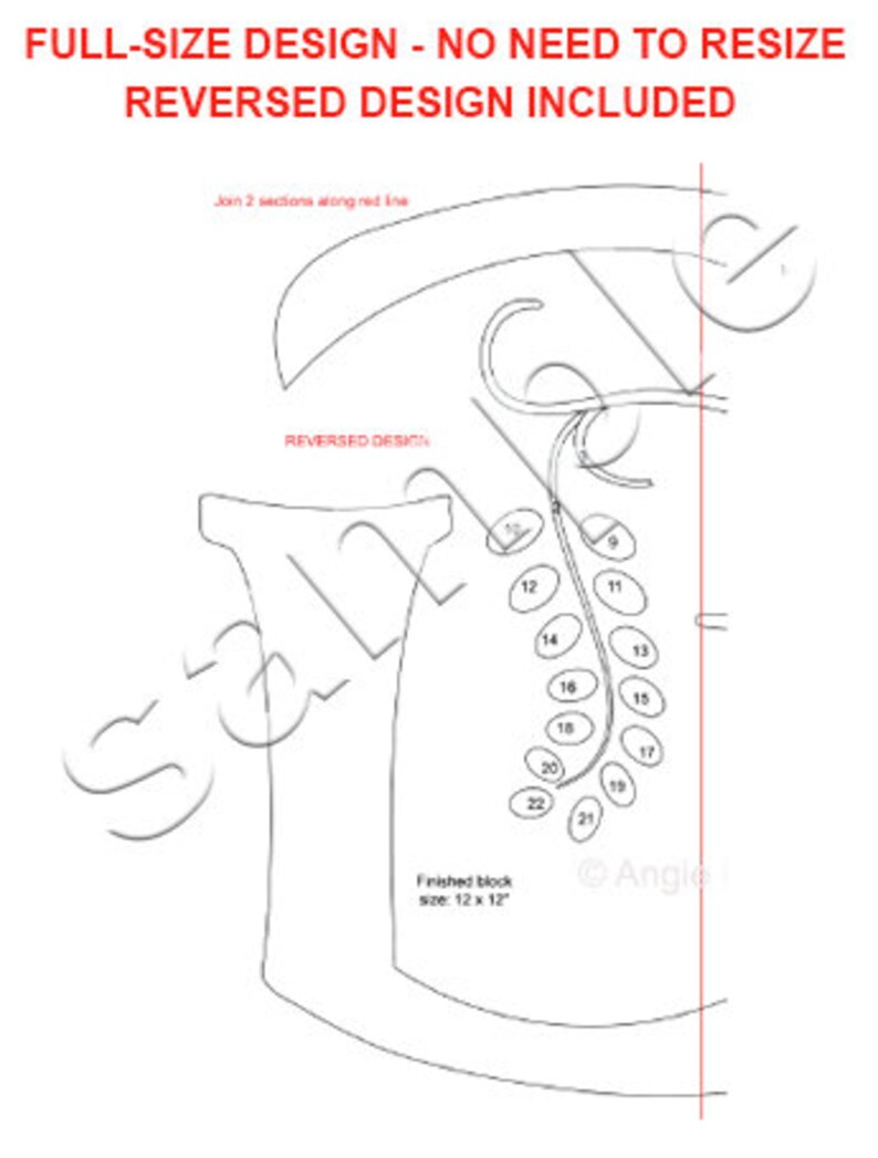 Floral Alphabet Applique Quilt Pattern Digital PDF Pattern Floral Quilt Modern Floral ABC Quilt ...