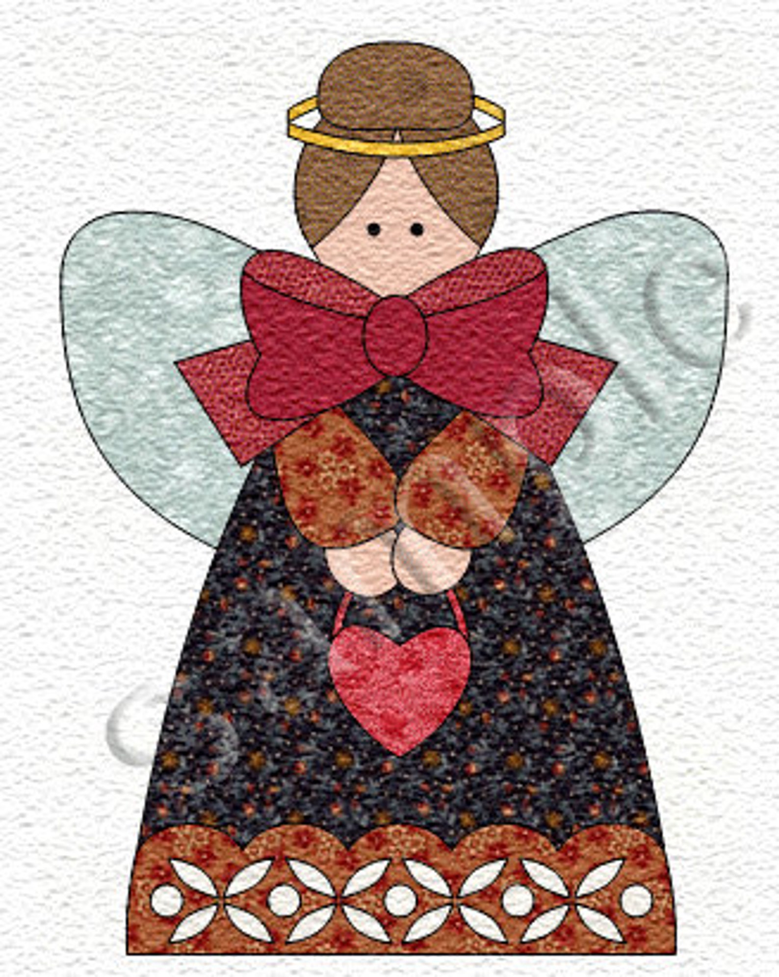 You're an Angel Applique Lap Quilt DIGITAL PDF Quilt Pattern Christmas ...